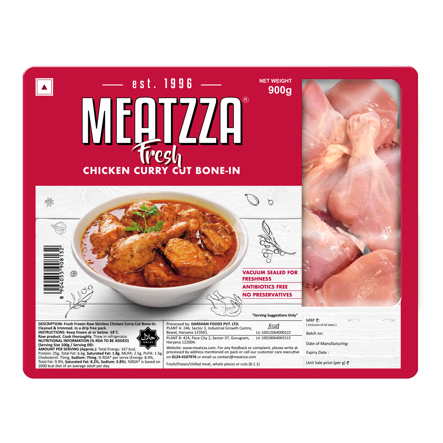 Chicken Curry Cut Bone-In – meatzza